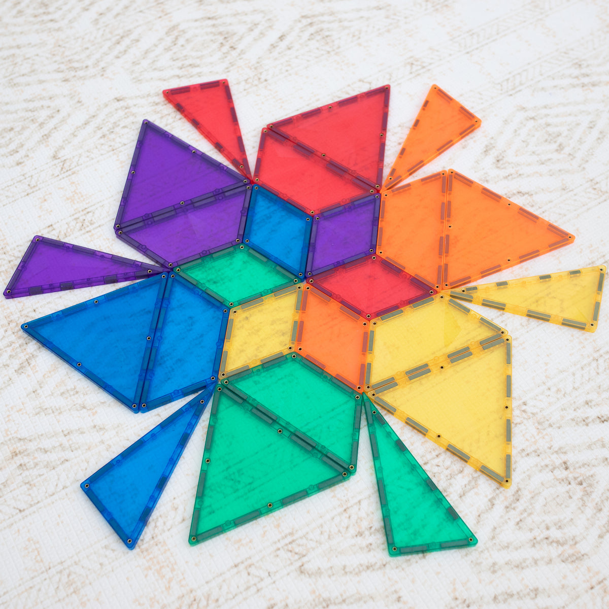 Connetix Rainbow Shape Expansion Pack | 36 Pieces – Lilpinetree
