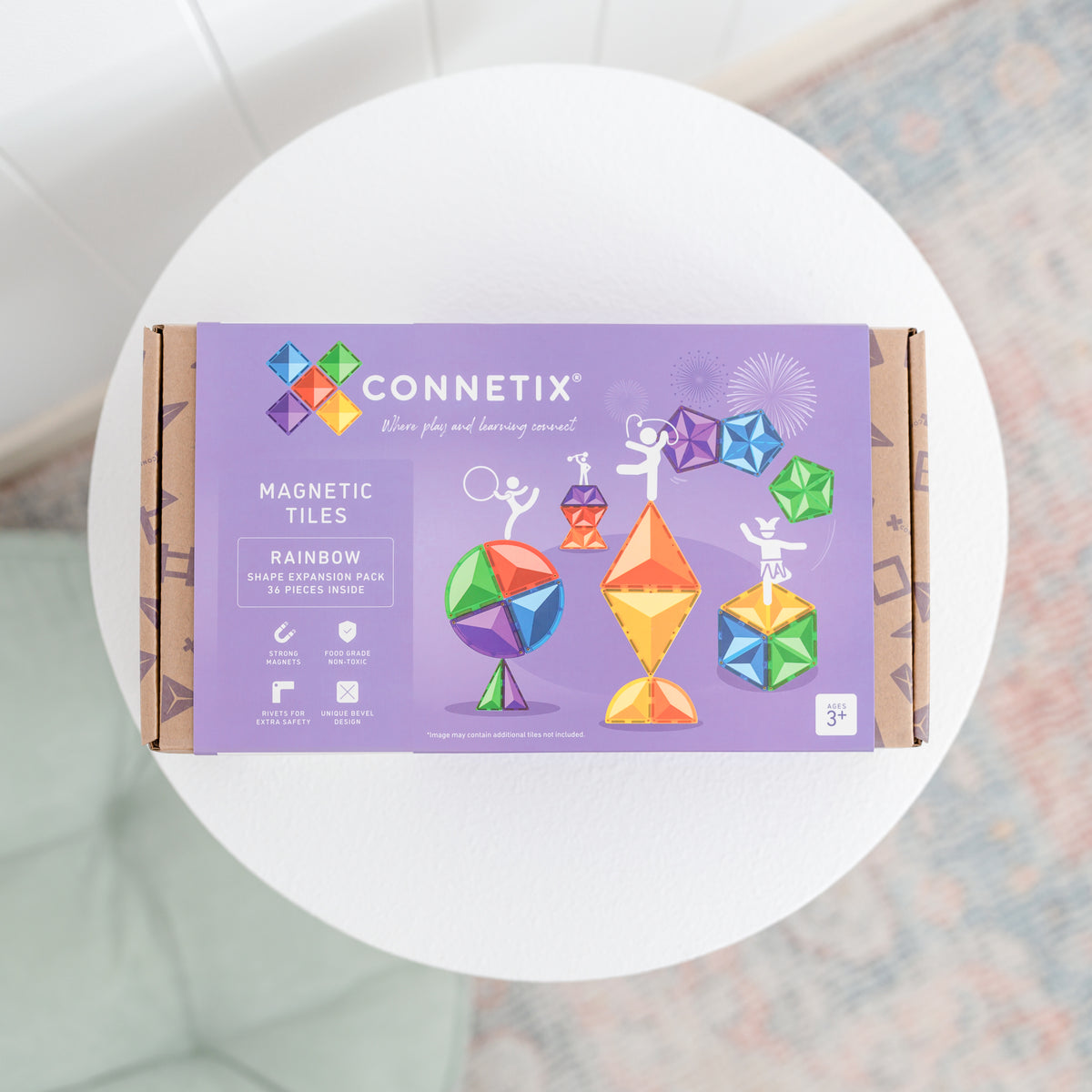 Connetix Rainbow Shape Expansion Pack | 36 Pieces – Lilpinetree